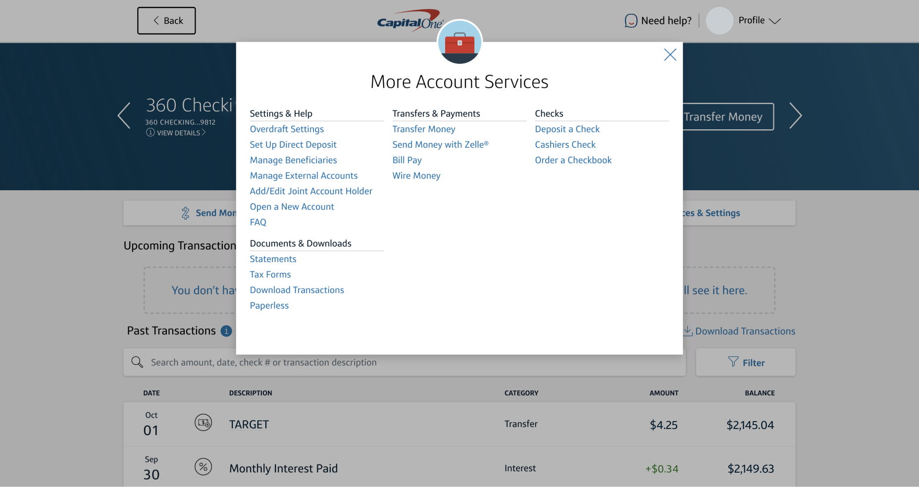 How to Get a Cashier's Check | Capital One Help Center