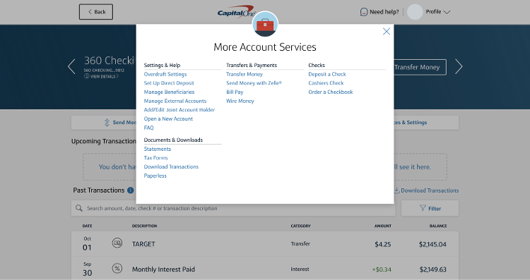 How to Get a Cashier's Check | Capital One Help Center