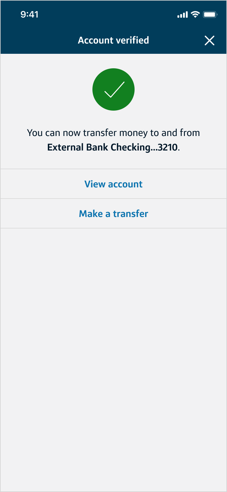 Verify an external account | Capital One Help Center