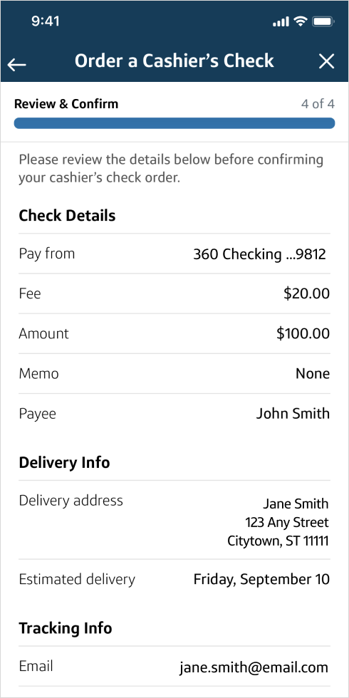 How to Get a Cashier's Check | Capital One Help Center