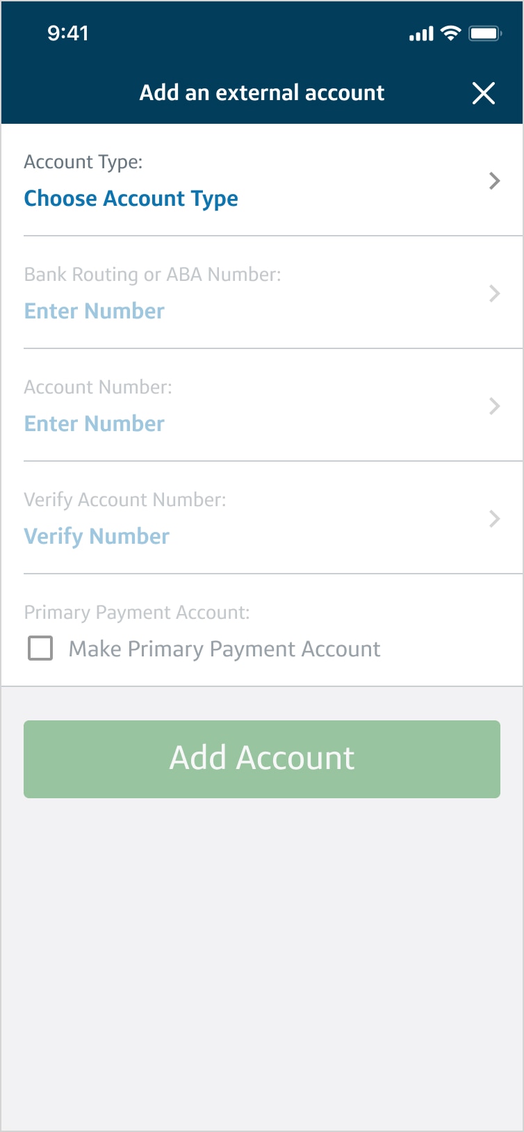 Link external bank accounts | Capital One Help Center