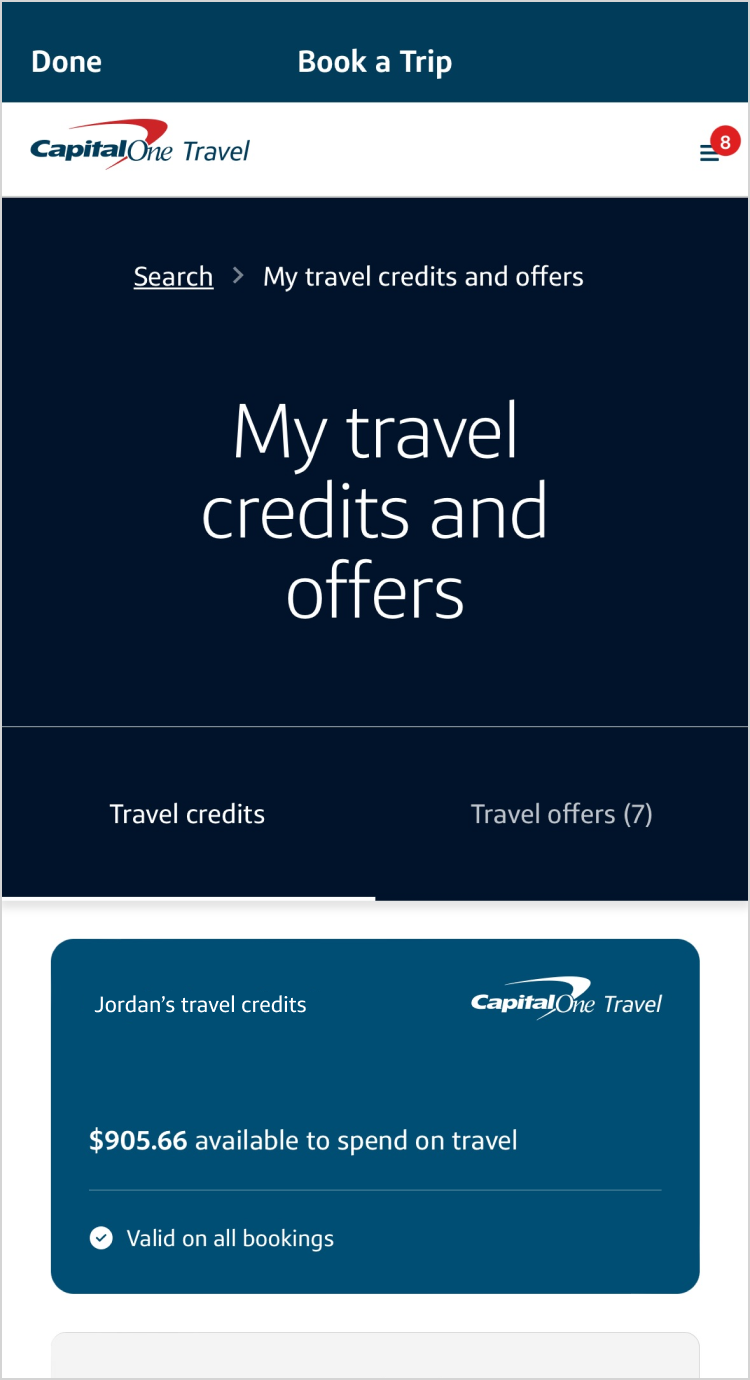 Using Airline Travel Credits | Capital One Help Center