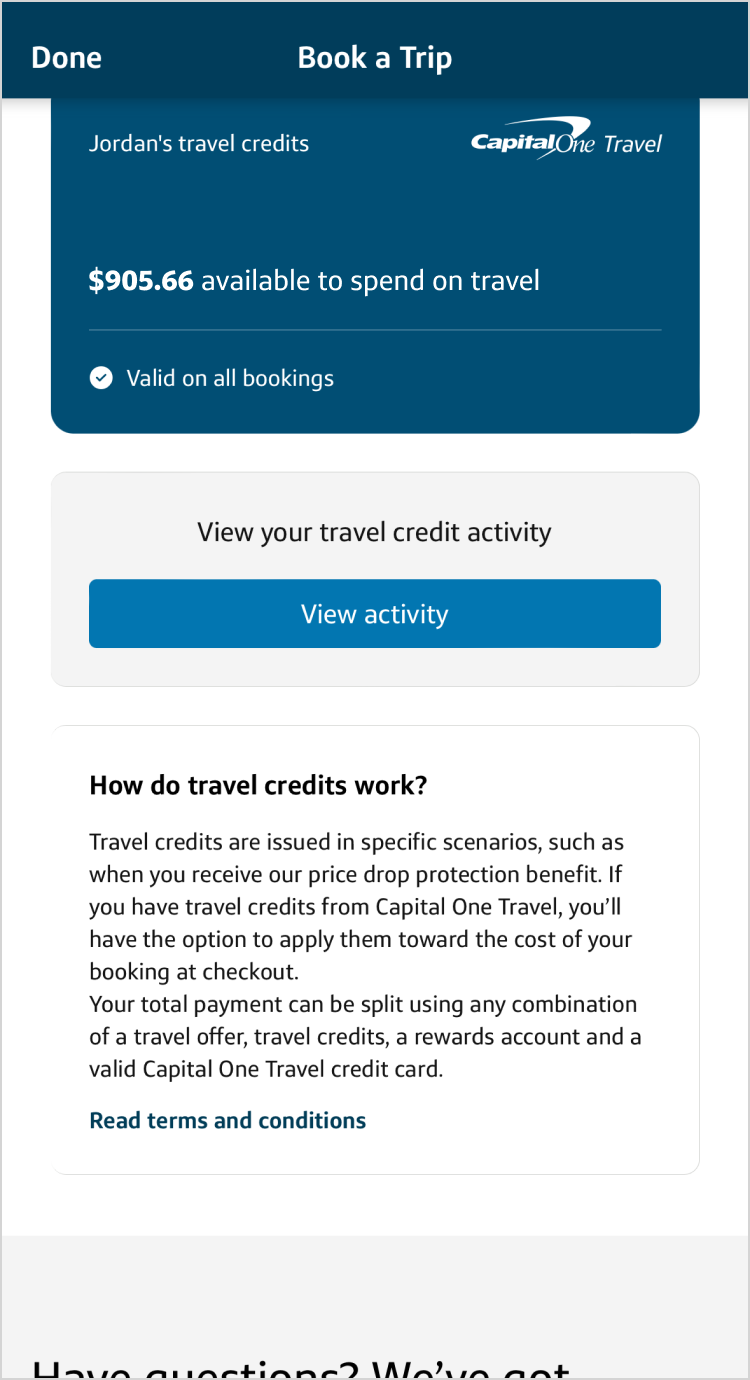 Using Airline Travel Credits | Capital One Help Center