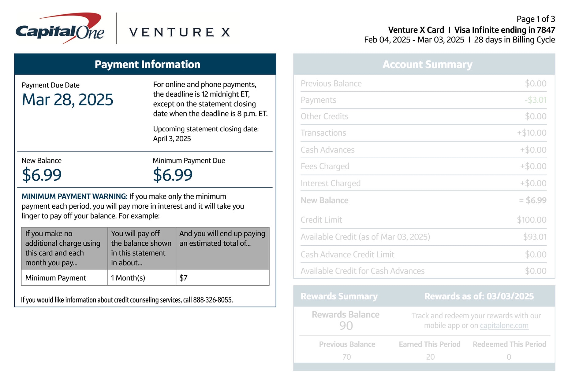 How to Read Your Credit Card Statement | Capital One