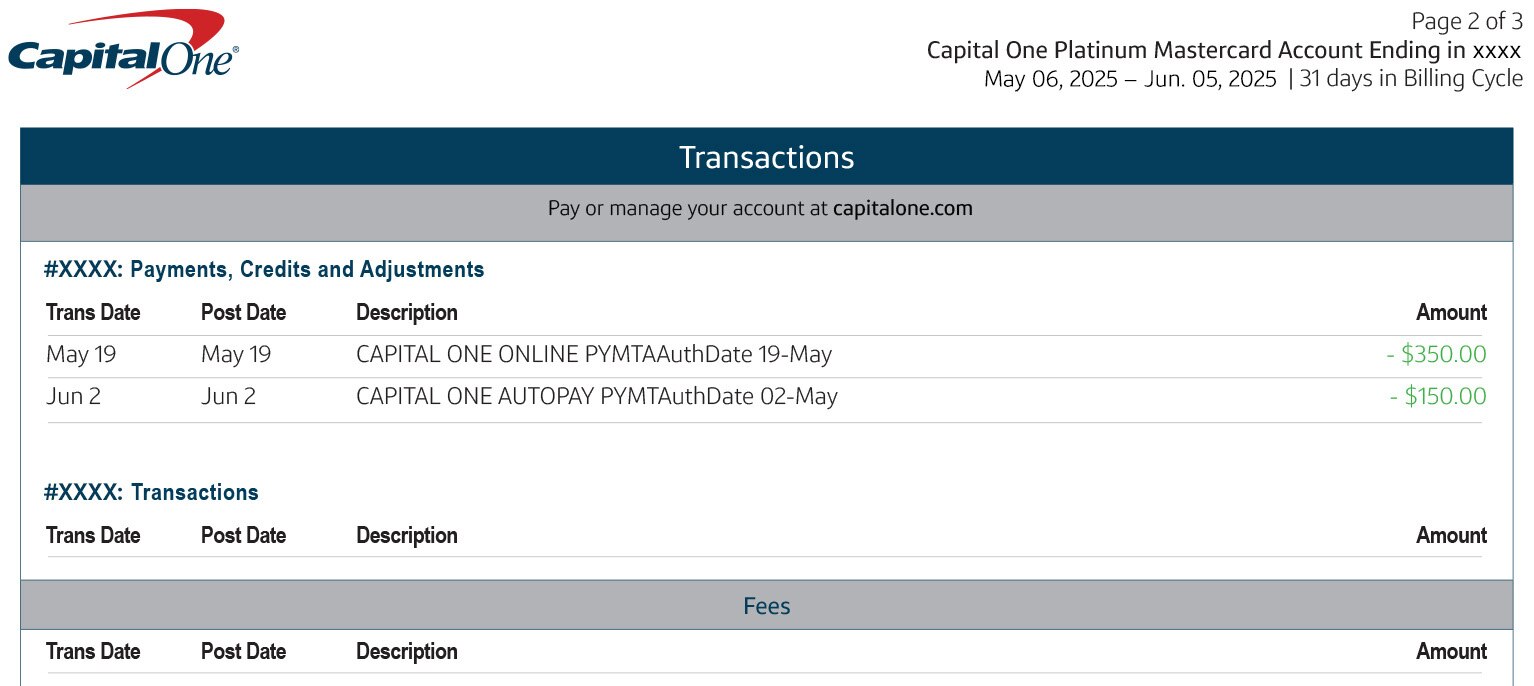 How to Read Your Credit Card Statement | Capital One