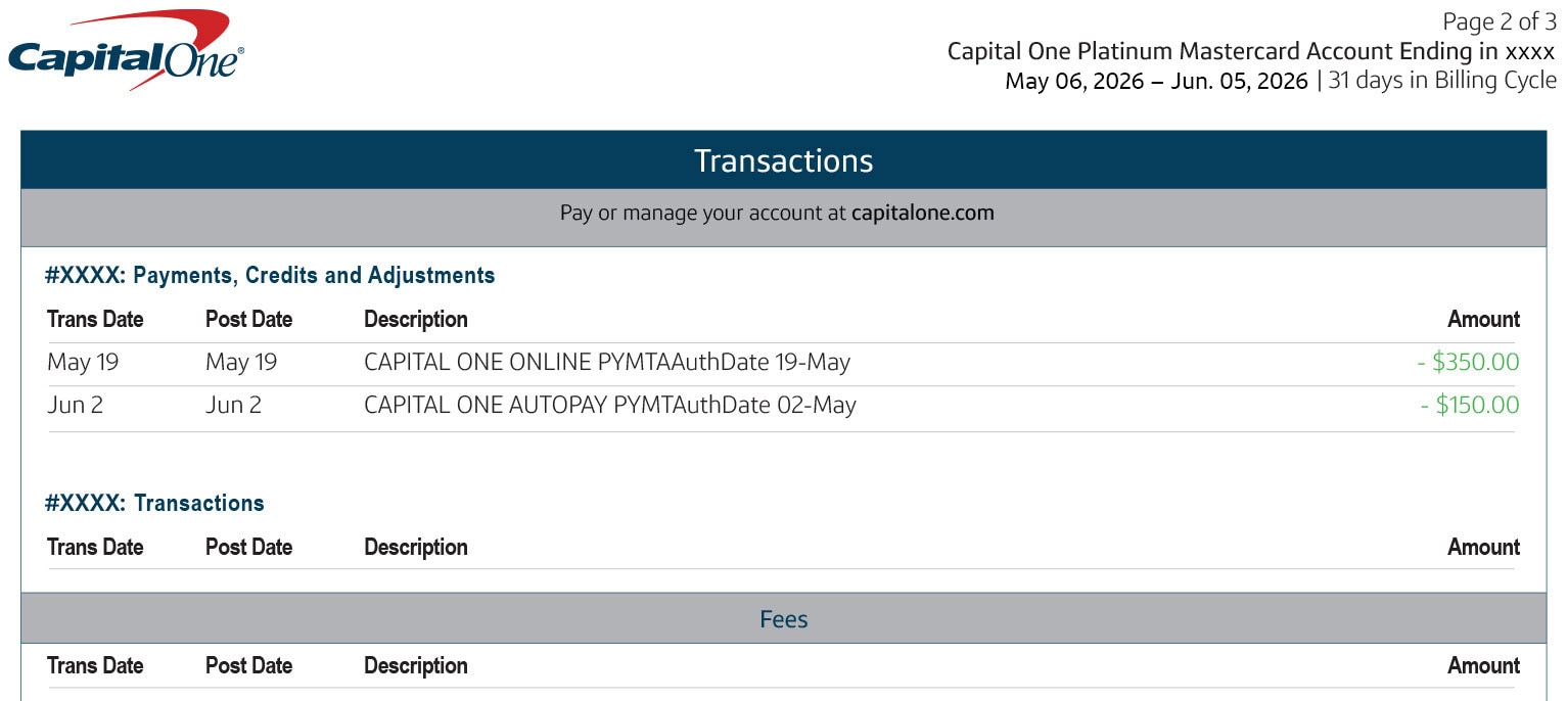 How to Read Your Credit Card Statement | Capital One