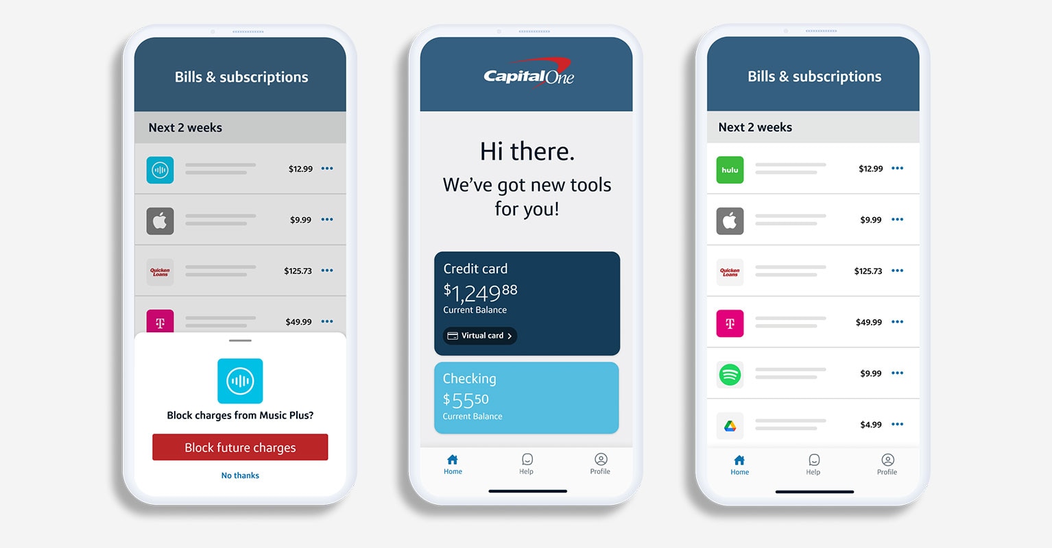 Mobile App Digital Tools | Capital One