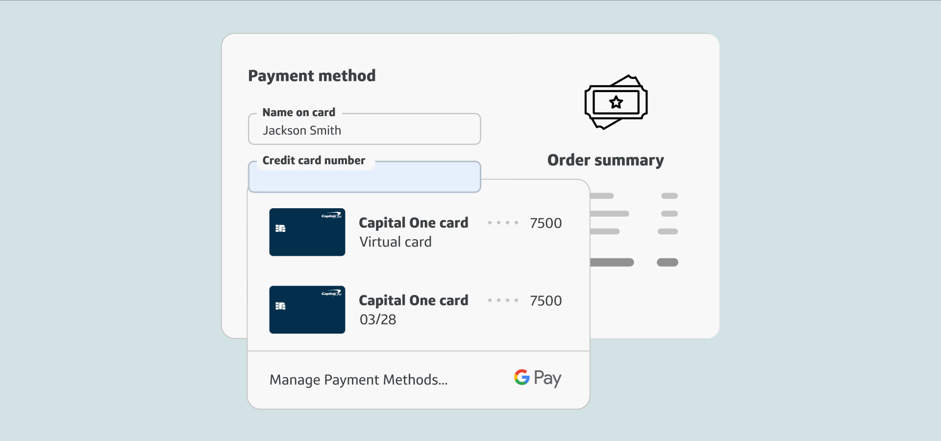 Autofill Your Virtual Cards at Checkout | Capital One