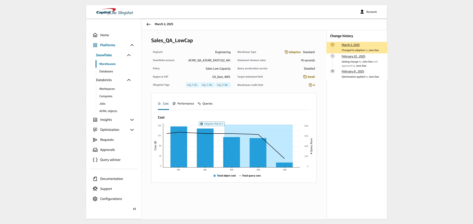 Smarter Snowflake budgets & adaptive warehouses in Slingshot | Capital ...