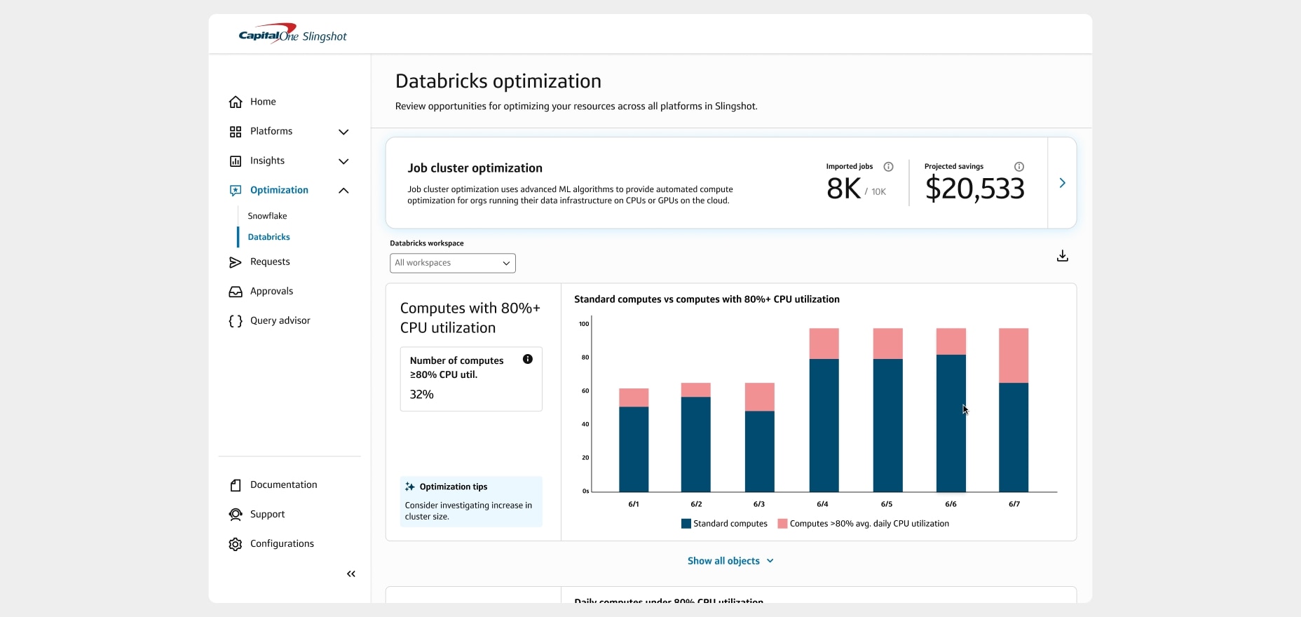 Slingshot visibility & optimization features for Databricks