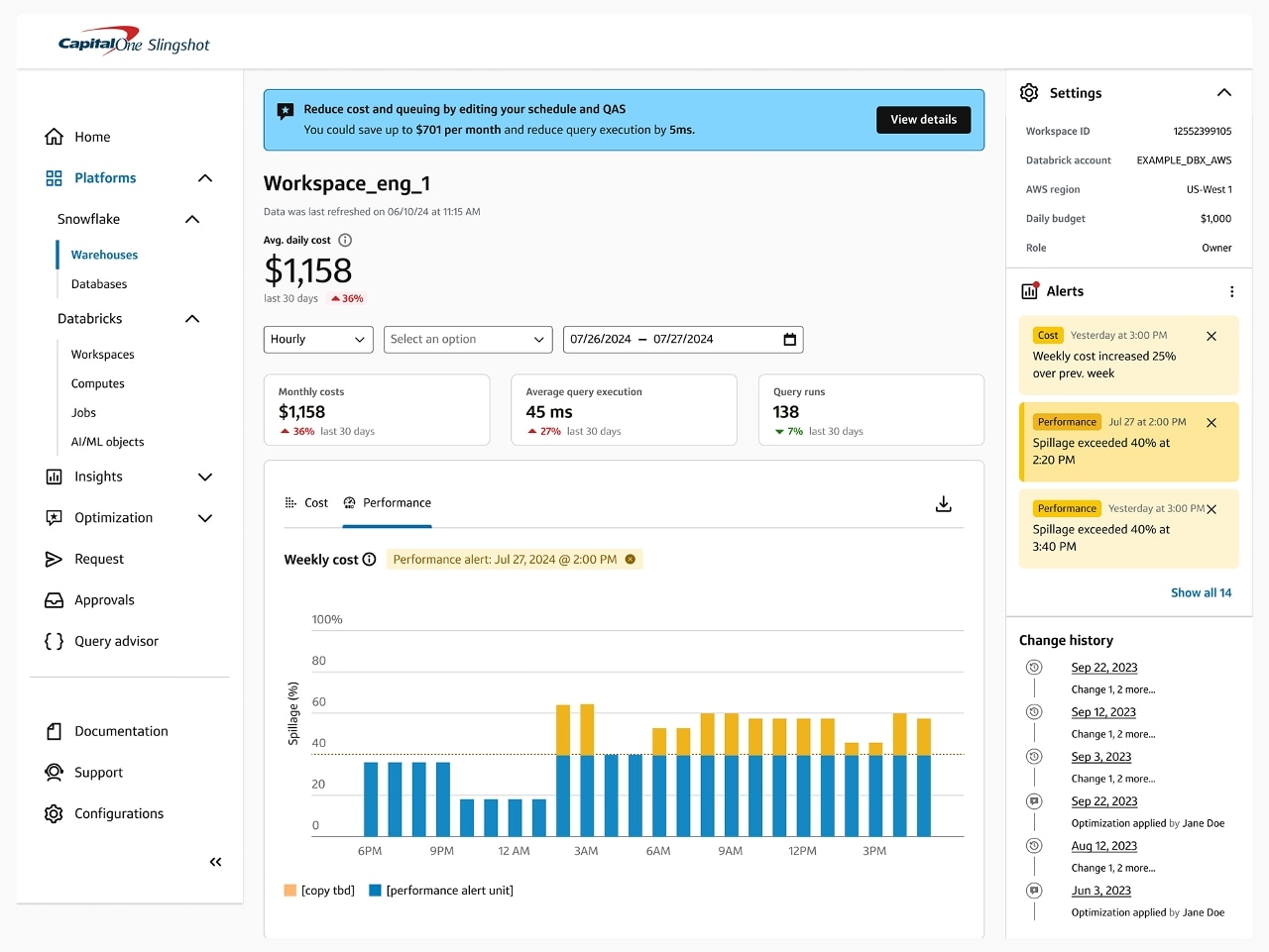 40 Snowflake Optimization Features | Capital One Slingshot